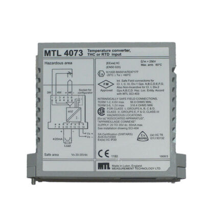 MTL4073 Intrinsically Safe Temperature Converter for Hazardous Areas